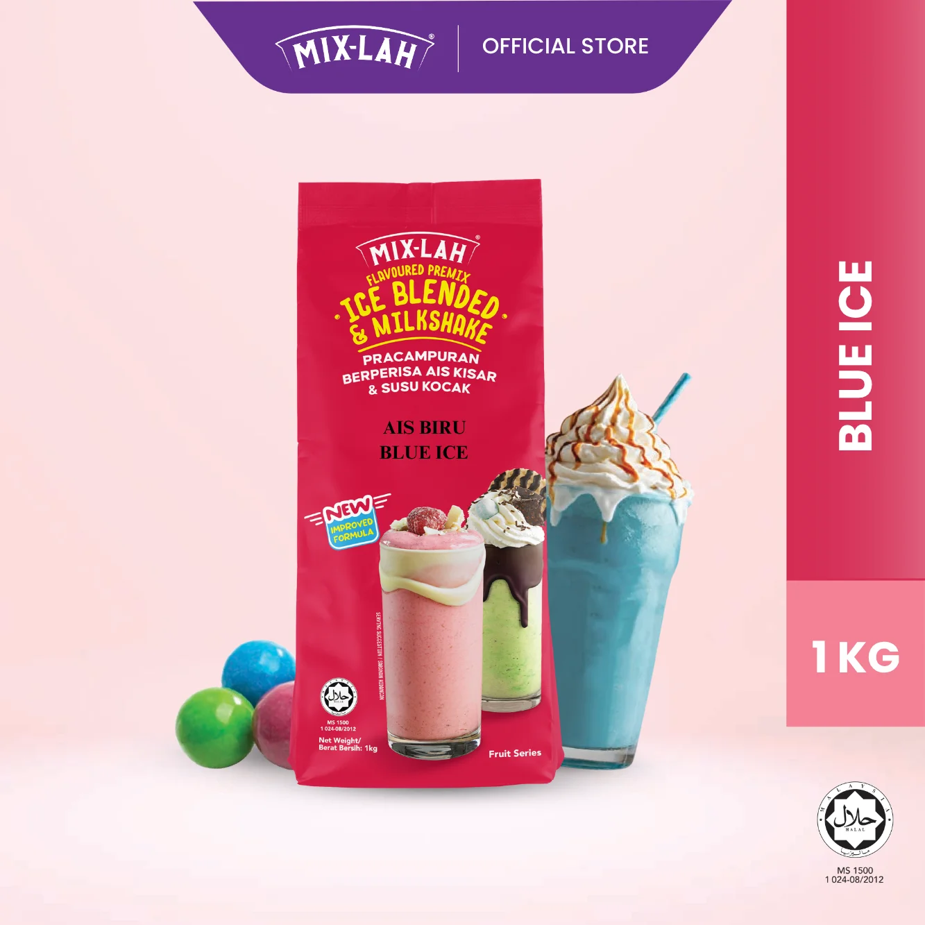 Blue Ice Ice blended & Frappe Powder - GFB Food