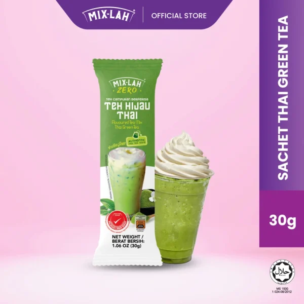 MIX-LAH Zero Series Thai Green Tea Sachet Pack - GFB Food